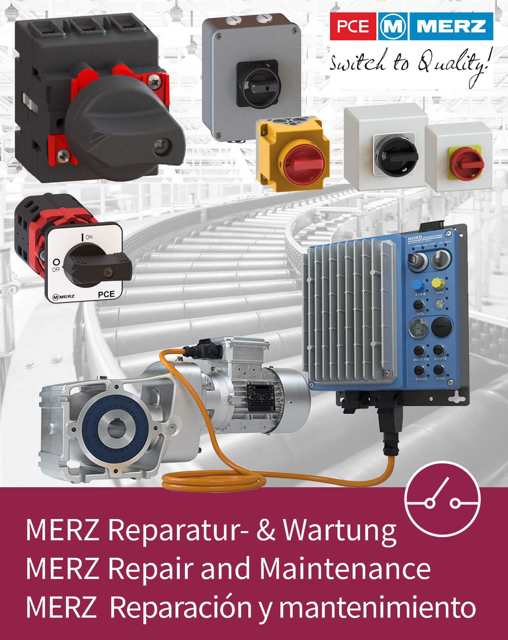 Broschüren - MERZ Switchgear Landingpage German